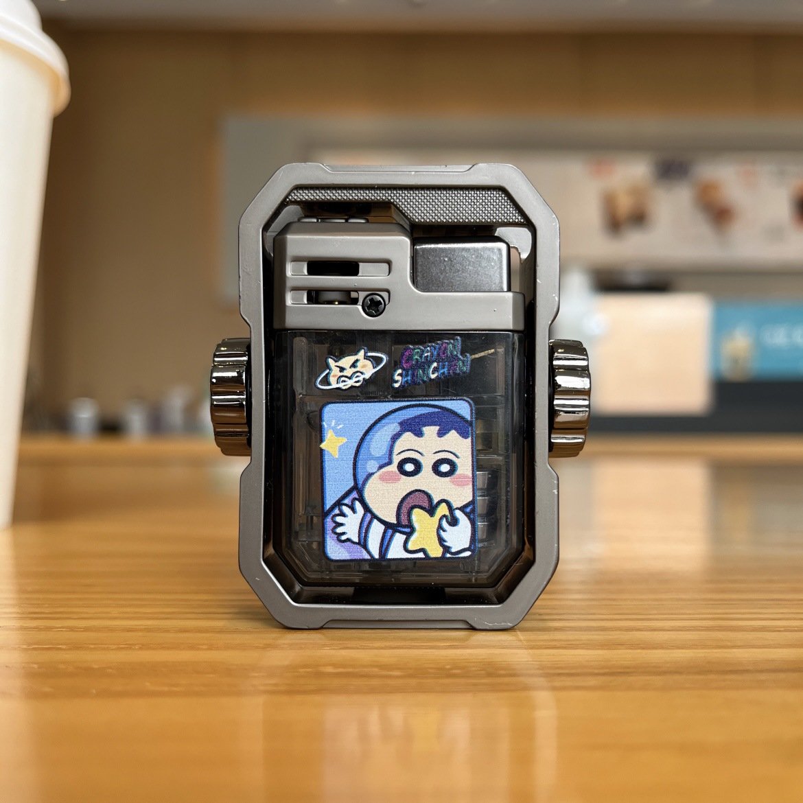 Cute cartoon decompression lighter windproof with flash （Free shipping ...